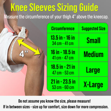 Knee Sleeves, Braces for Knee Pain, Running or Working Out | BLITZU