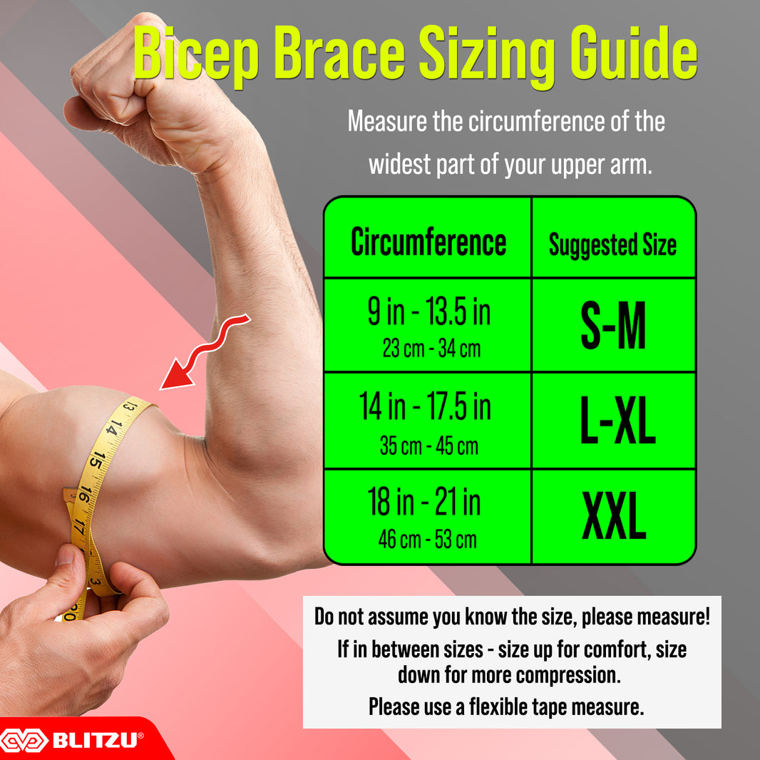 Bicep & Tricep Tendonitis Brace Compression Sleeve. Upper Arm Brace Wr ...