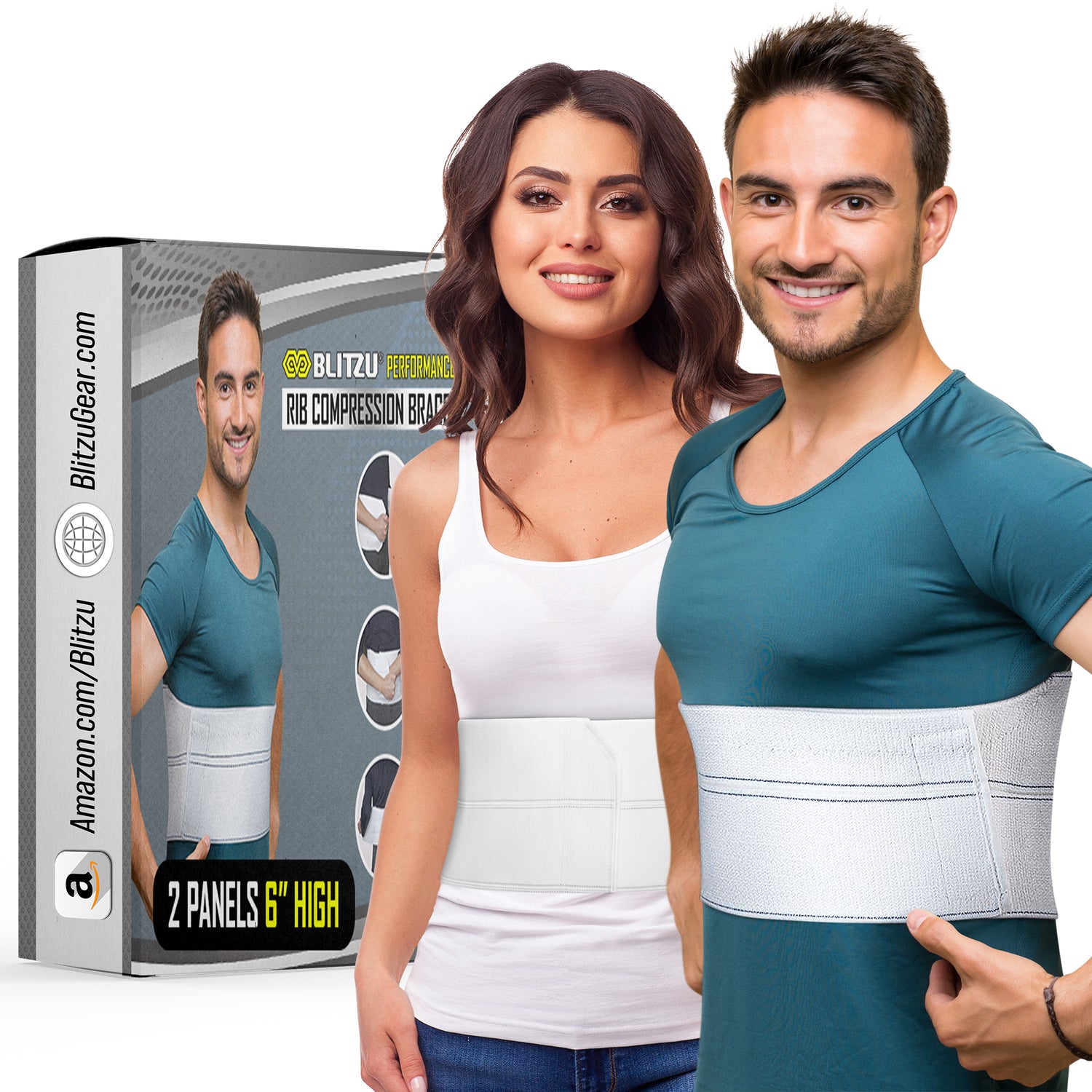 Broken Rib Brace, Rib Injury Chest Wrap Belt – BLITZU