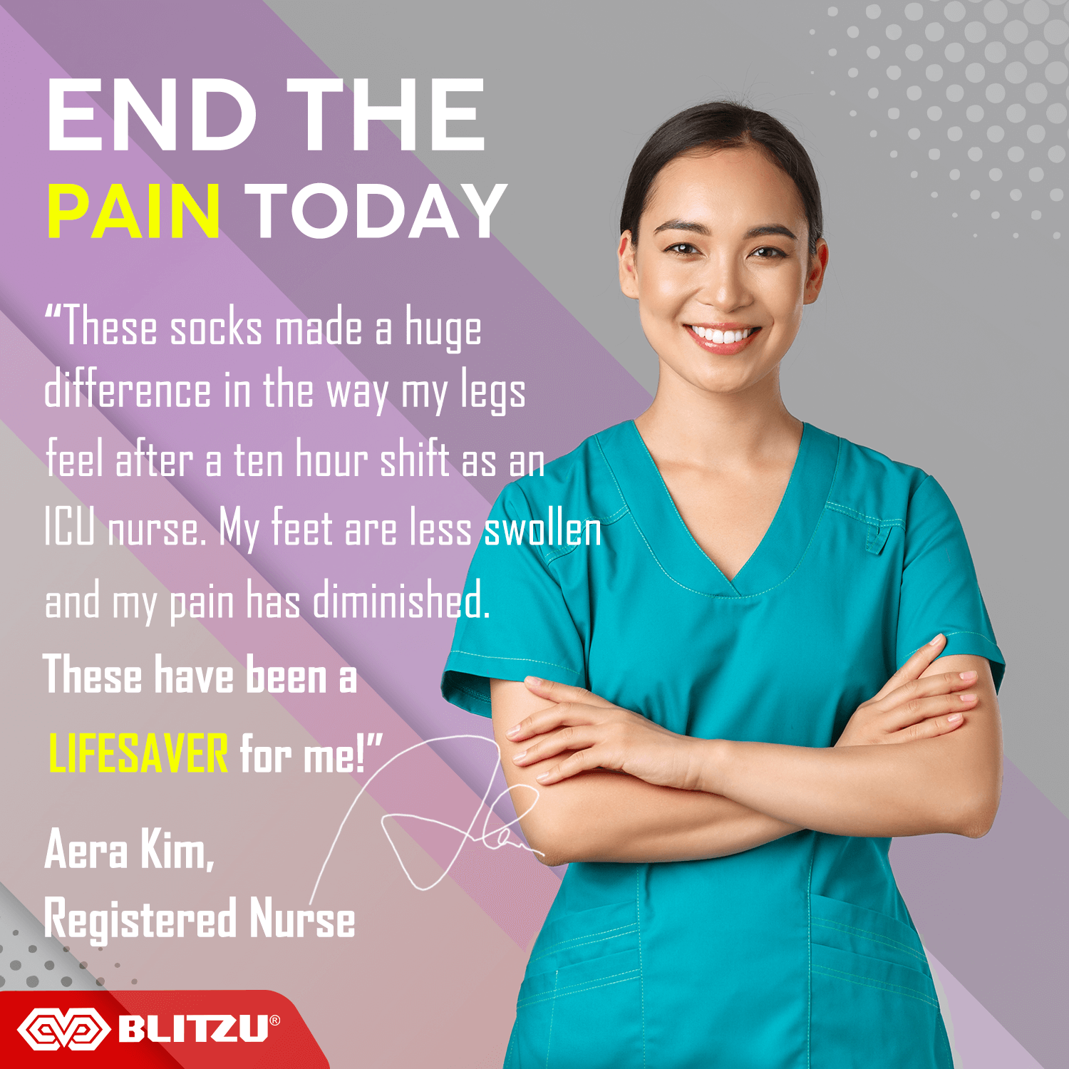 Compression Socks for Restless Leg Syndrome & Swelling | BLITZU